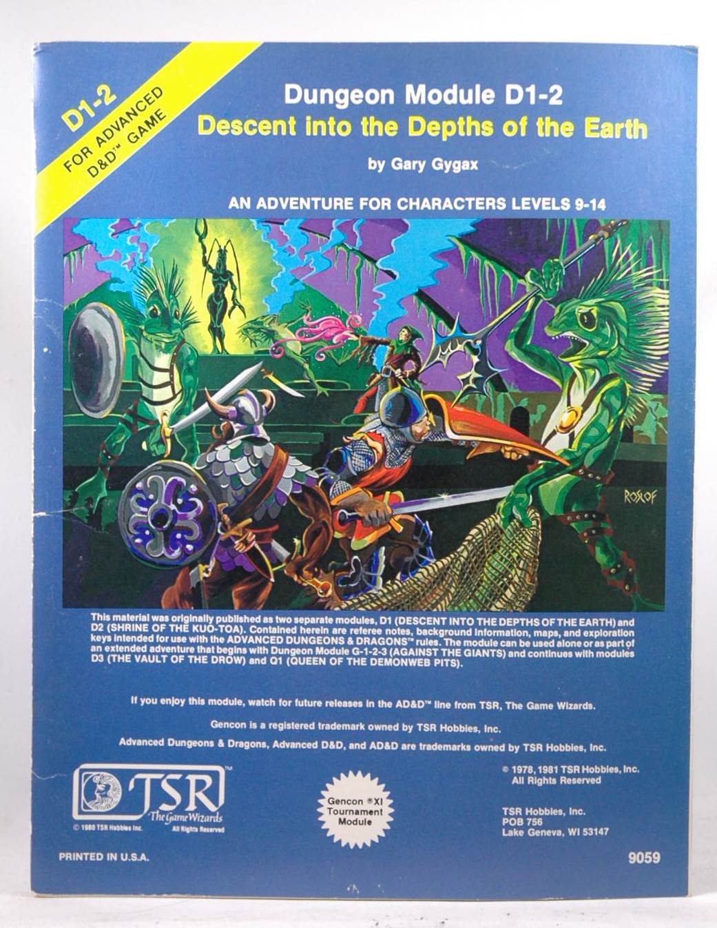 Descent into the Depths of the Earth (Advanced Dungeons & Dragons ... Descent into the Depths of the Earth (Advanced Dungeons & Dragons ...
